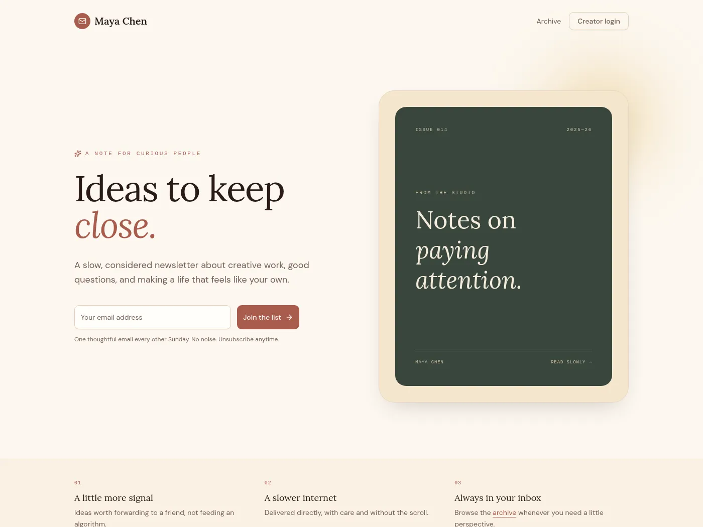 CreatorMail Newsletter Platform