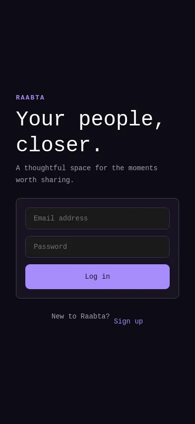 Raabta Social Android App