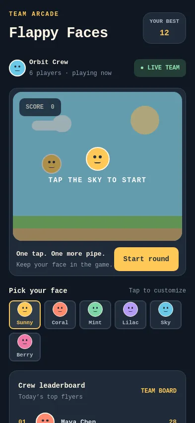Team Flappy Faces