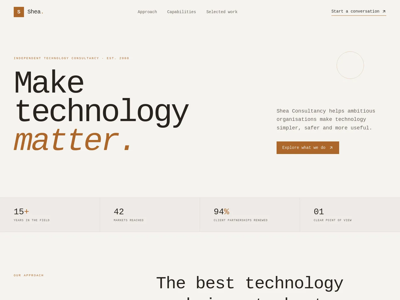Shea Consultancy Portal