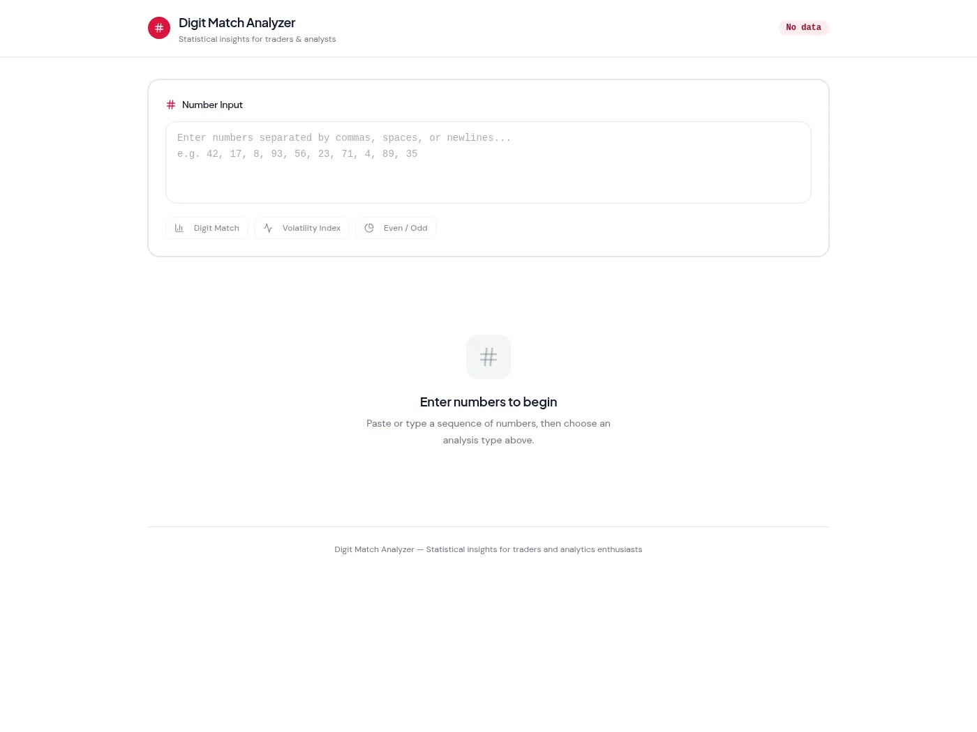 Digit Match Analyzer
