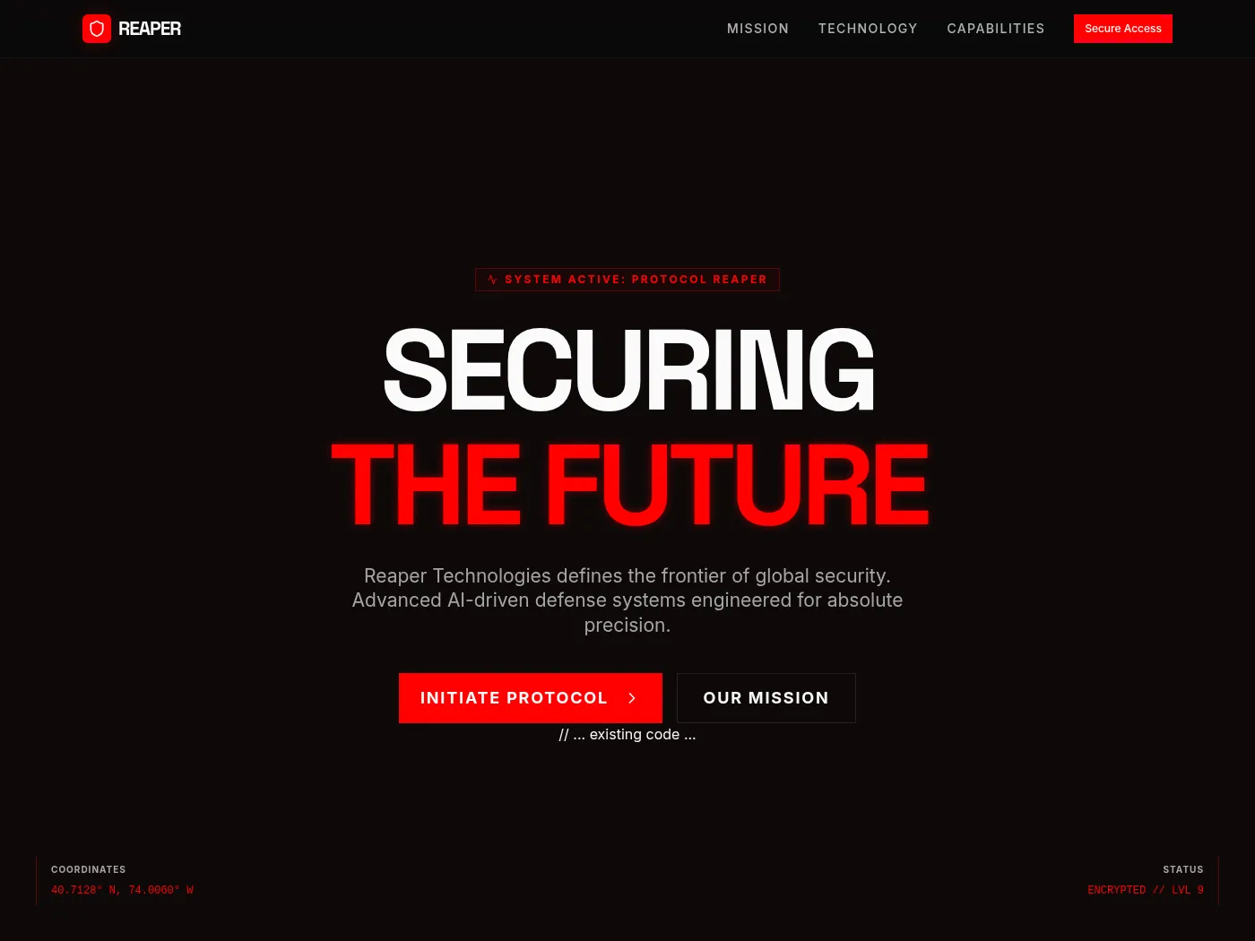 Reaper Tech Website