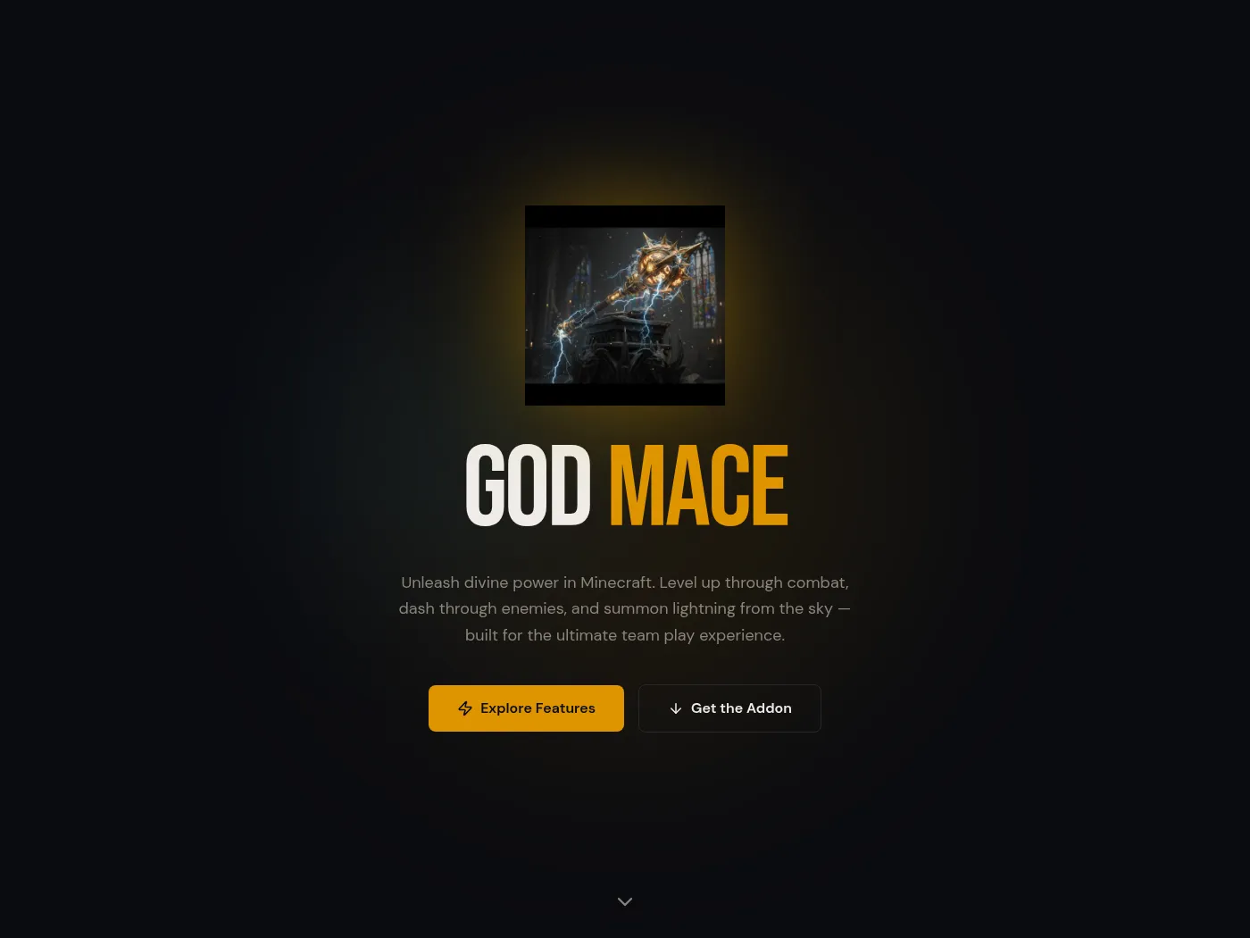 God Mace Minecraft Addon