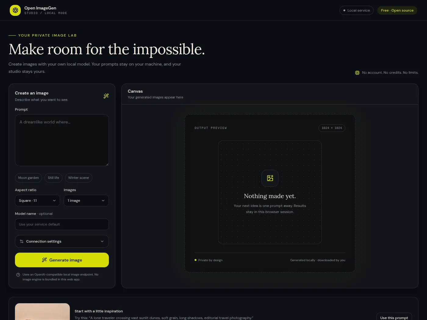 Open ImageGen Studio
