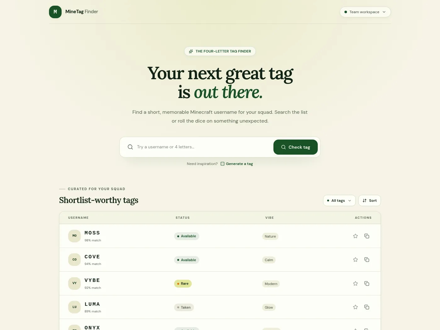 MineTag Finder