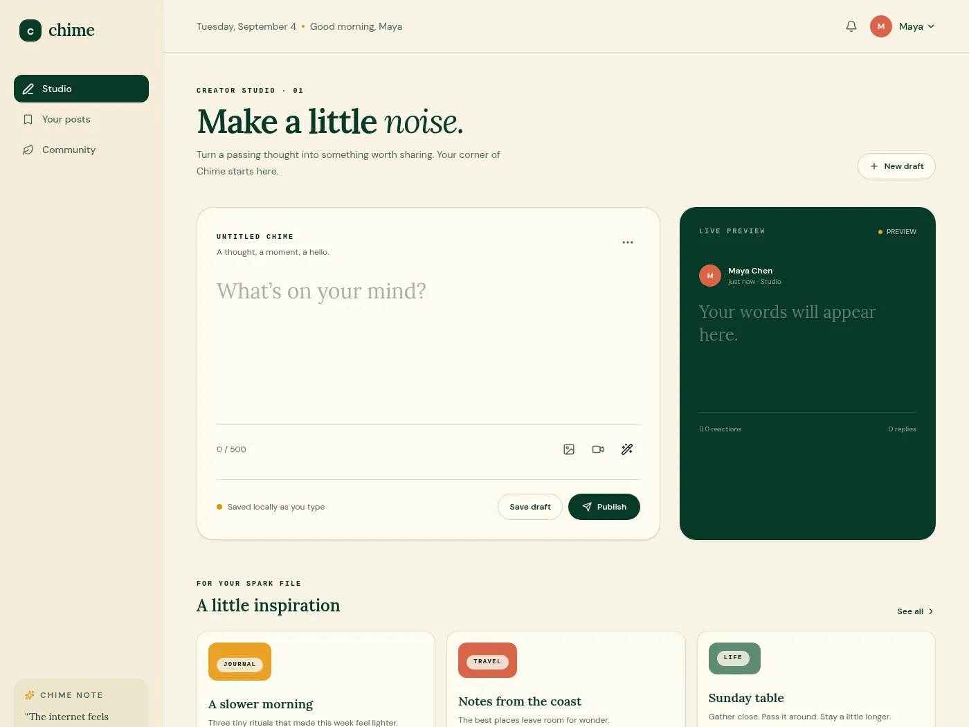 Chime Social Hub