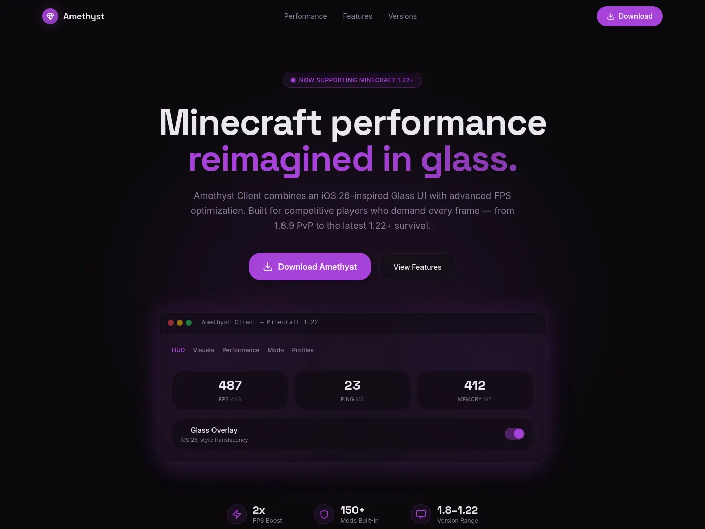 Amethyst Client UI
