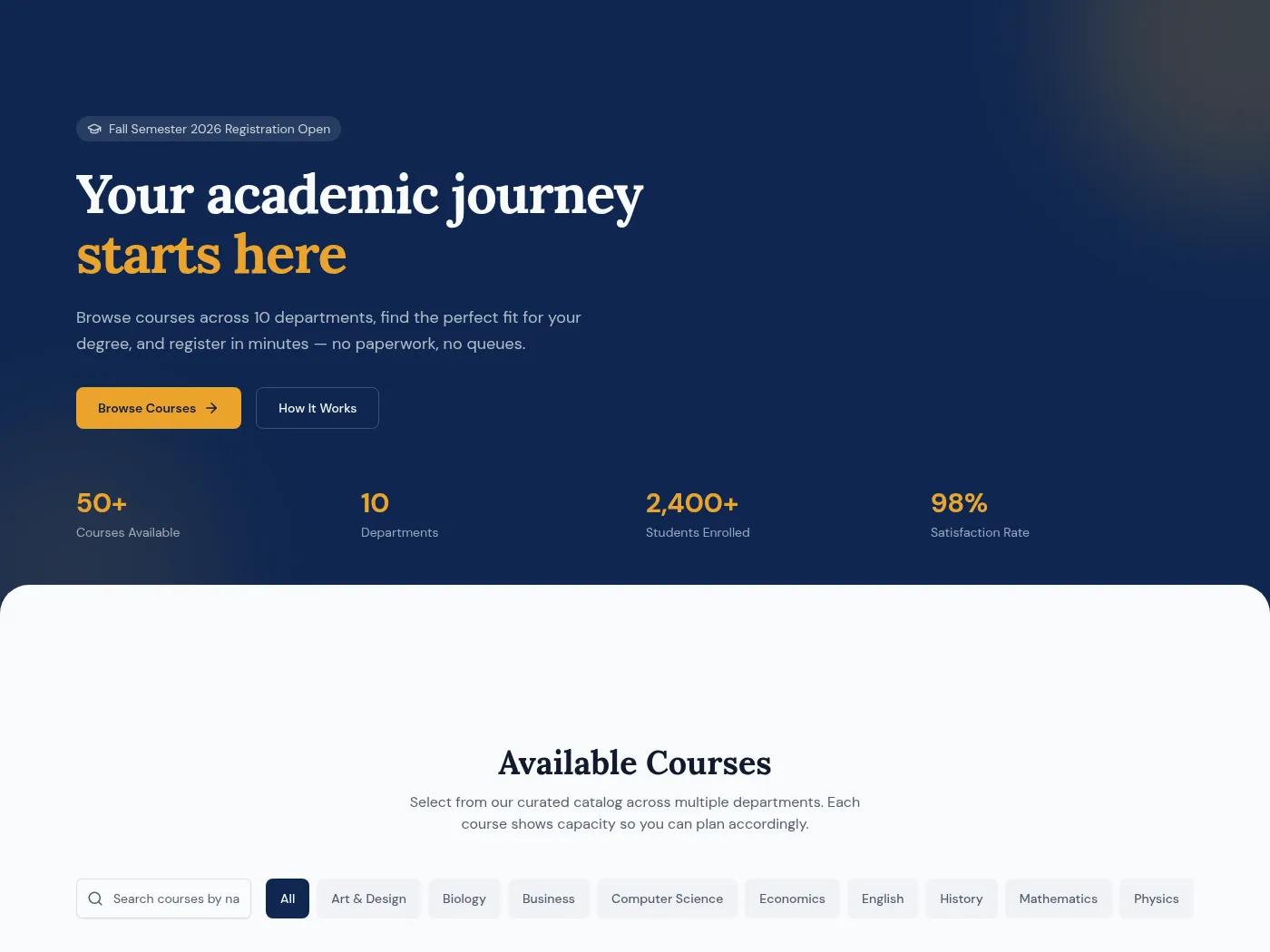 UniEnroll Portal