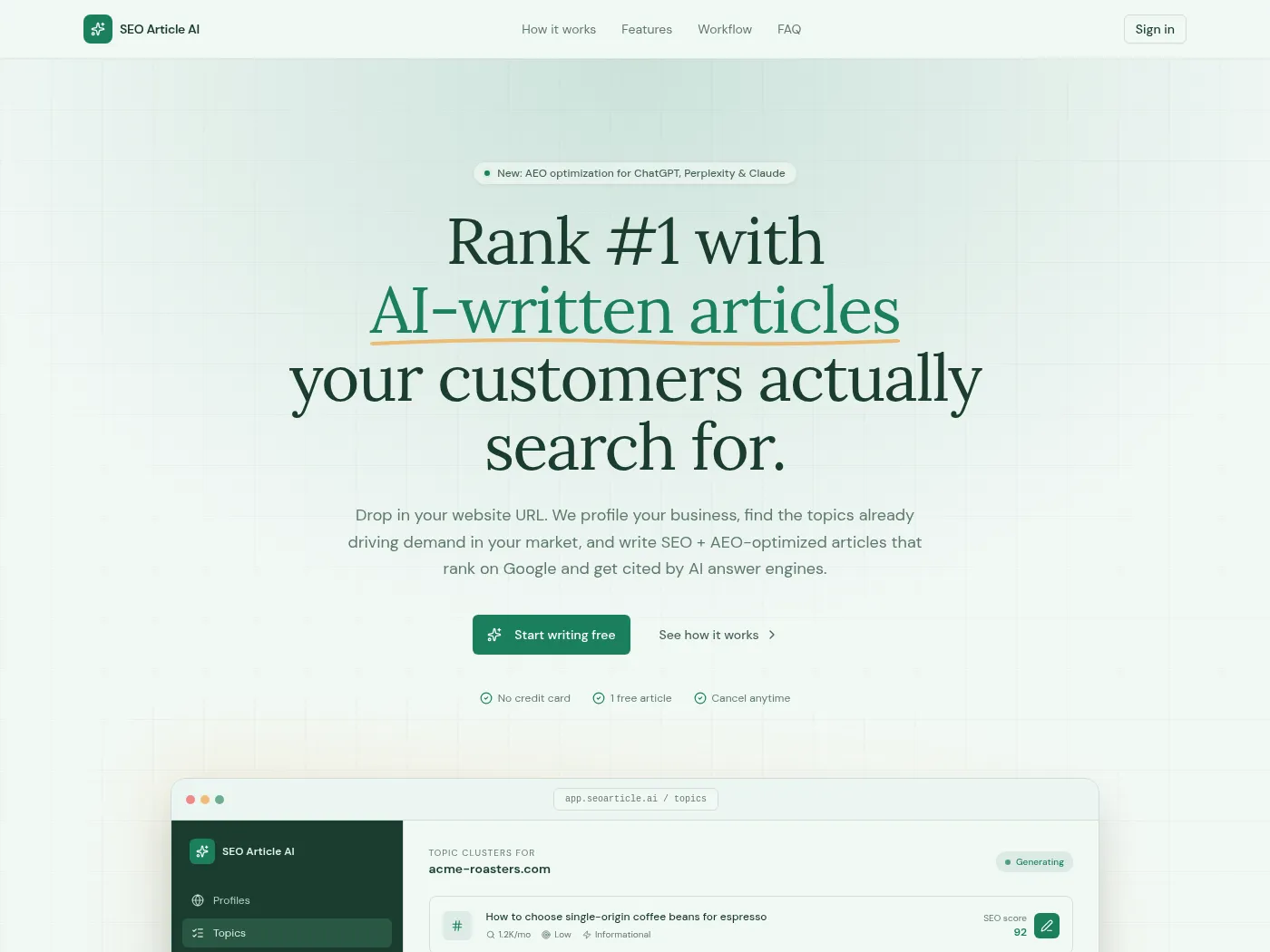 SEO Article AI Writer