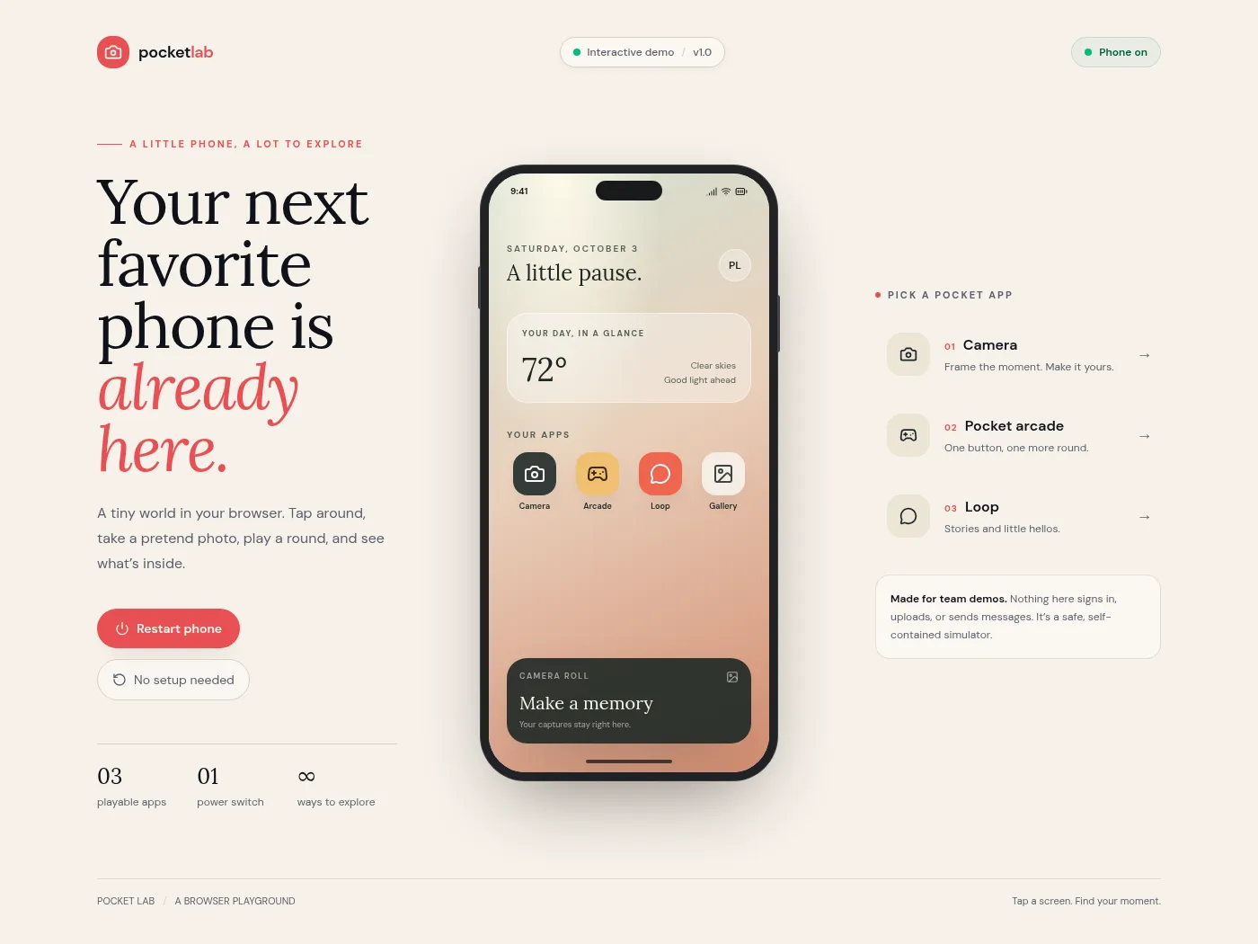 Web Phone Simulator
