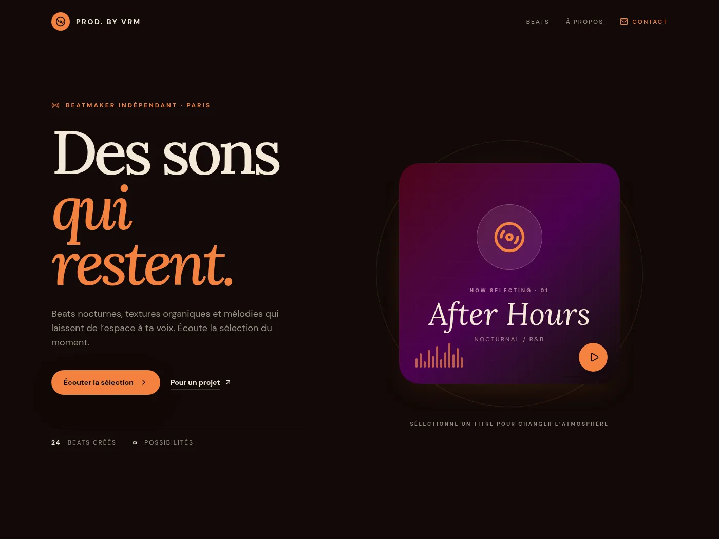 Beat Portfolio Site