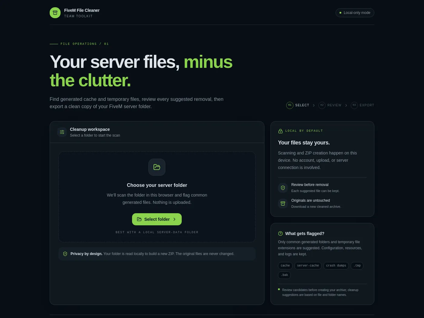 FiveM File Cleaner