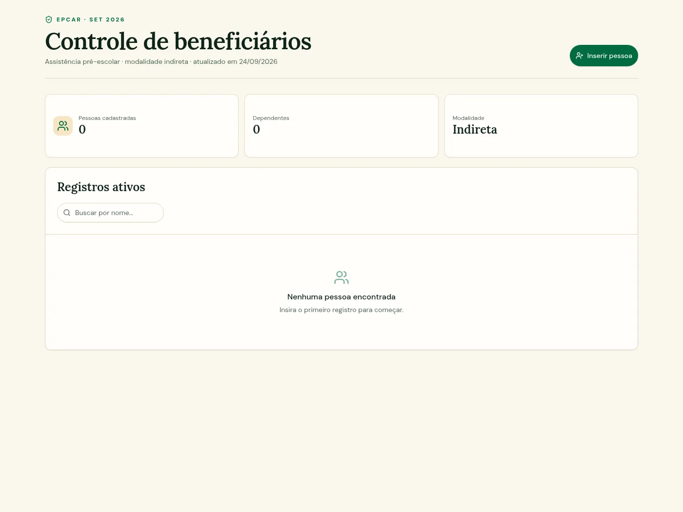 Gestor de Pessoas DB