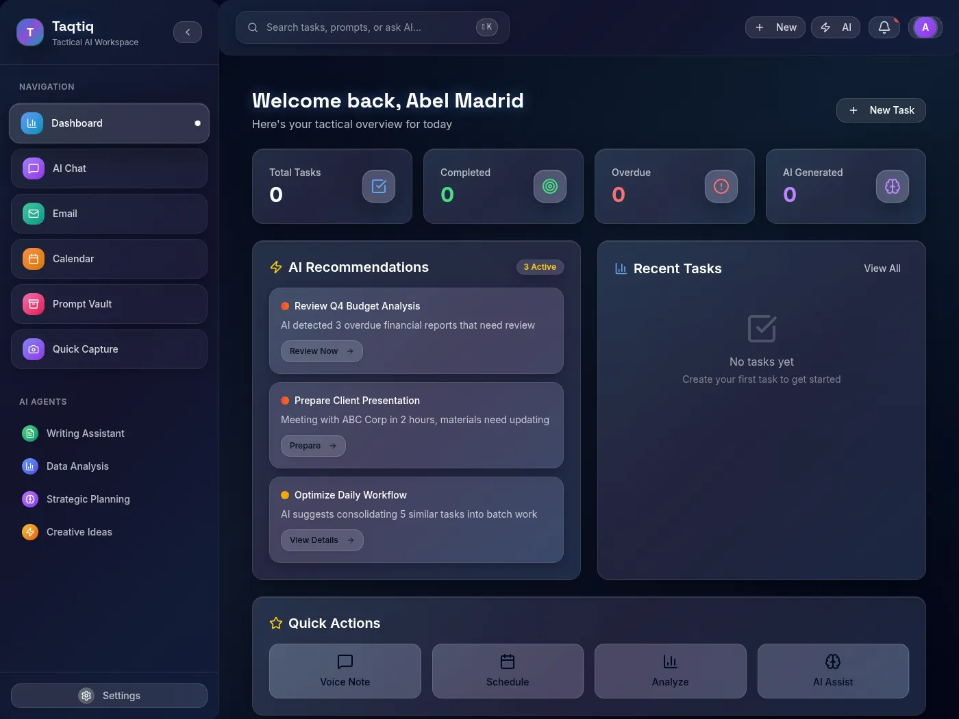 Taqtiq: Tactical AI Workspace for Operators