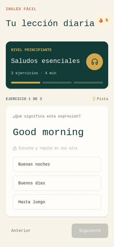 Inglés Fácil App