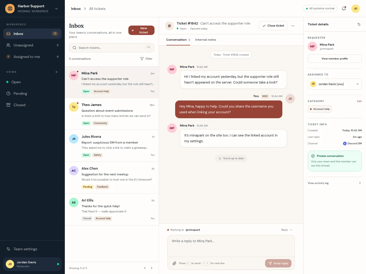 Discord ModMail Bot
