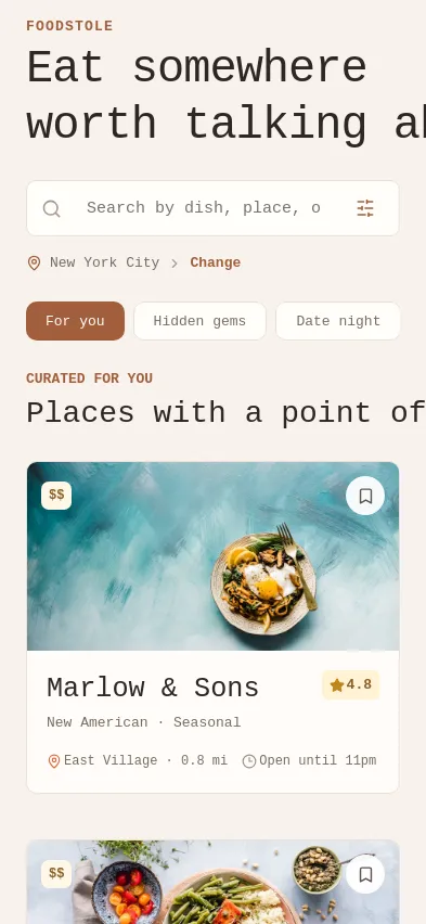 FoodStole Mobile