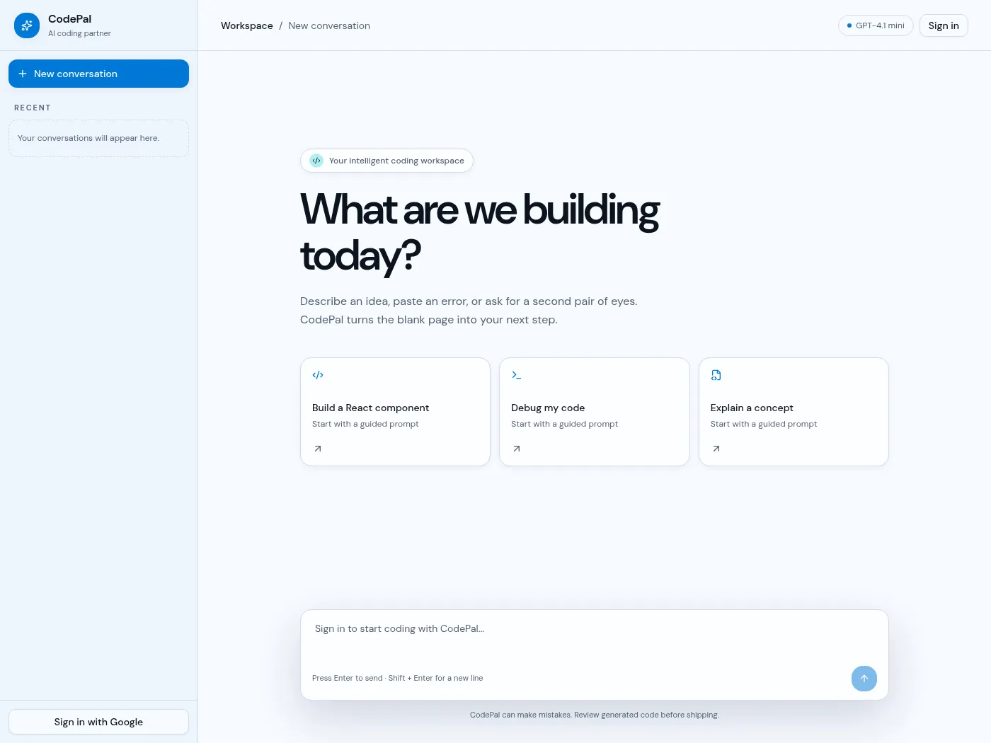 CodePal AI Assistant