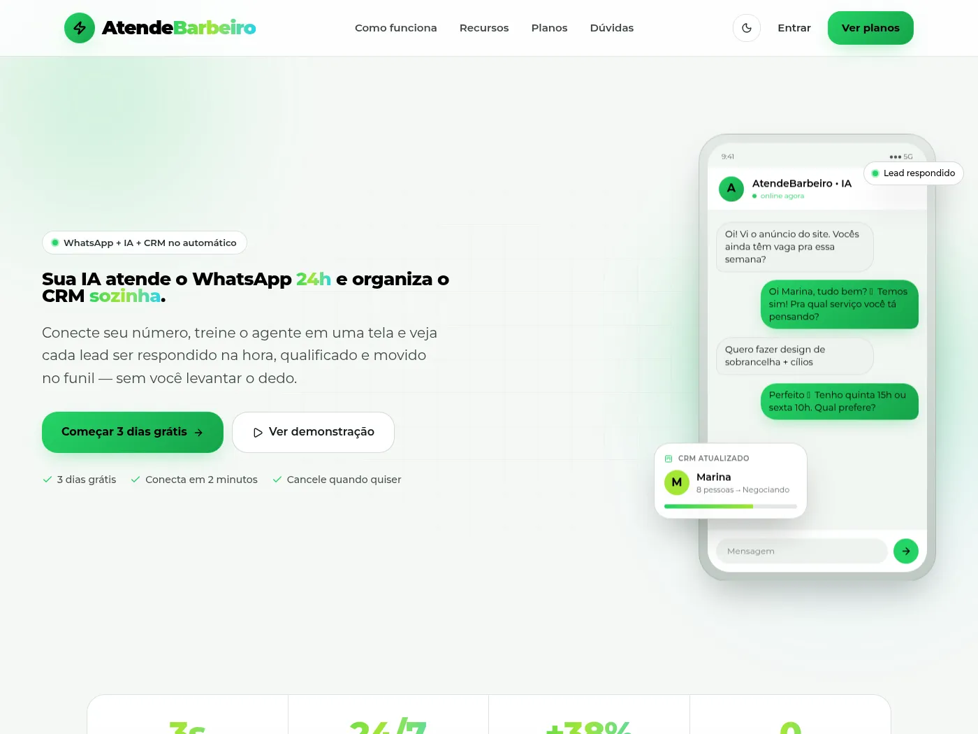 AtendeZap — Template para Alunos (Remix)
