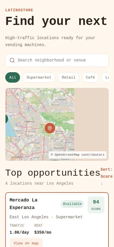 LatinoStore Finder