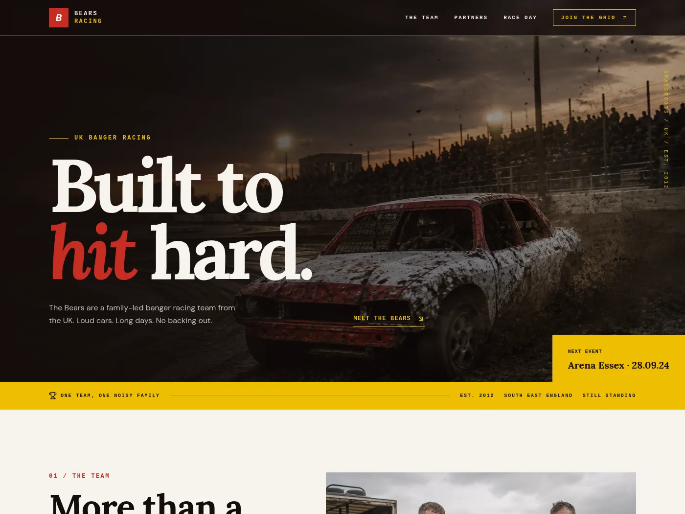Bears Banger Racing Site