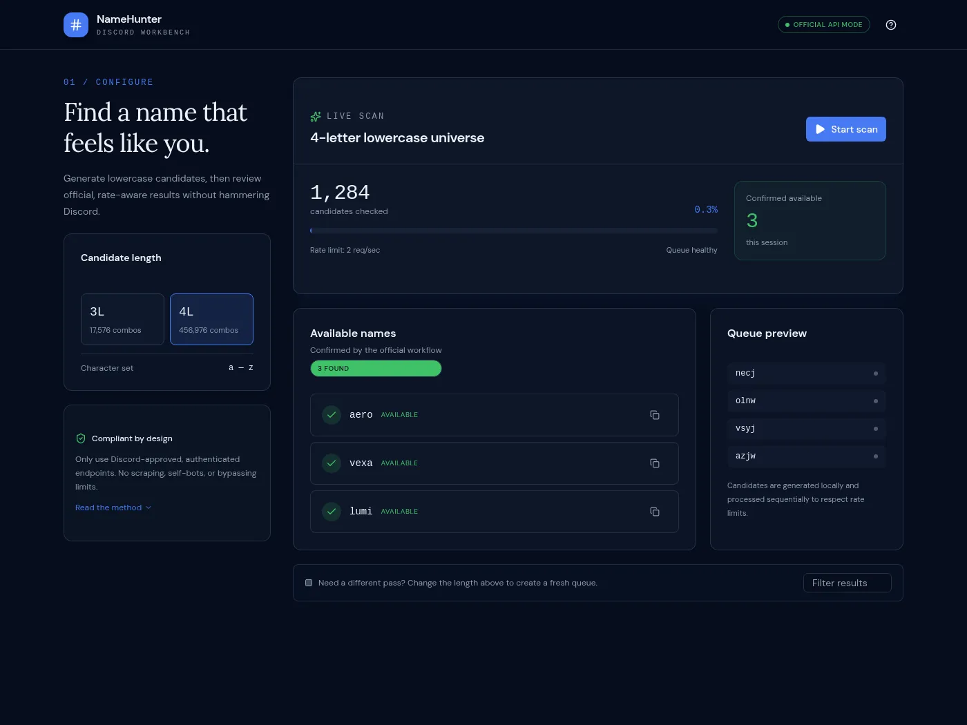 Discord NameHunter