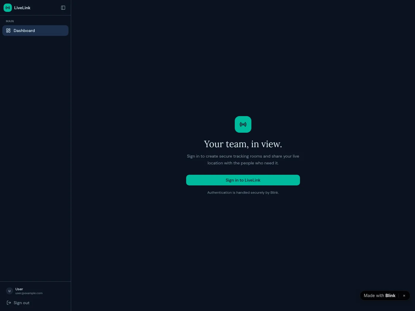 LiveLink Tracker