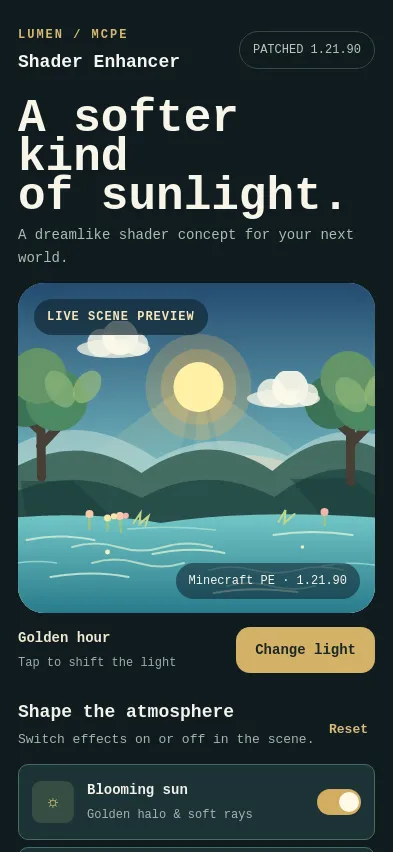 MCPE Shader Enhancer