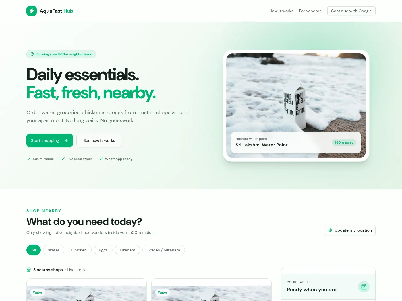 AquaFast Hub Marketplace