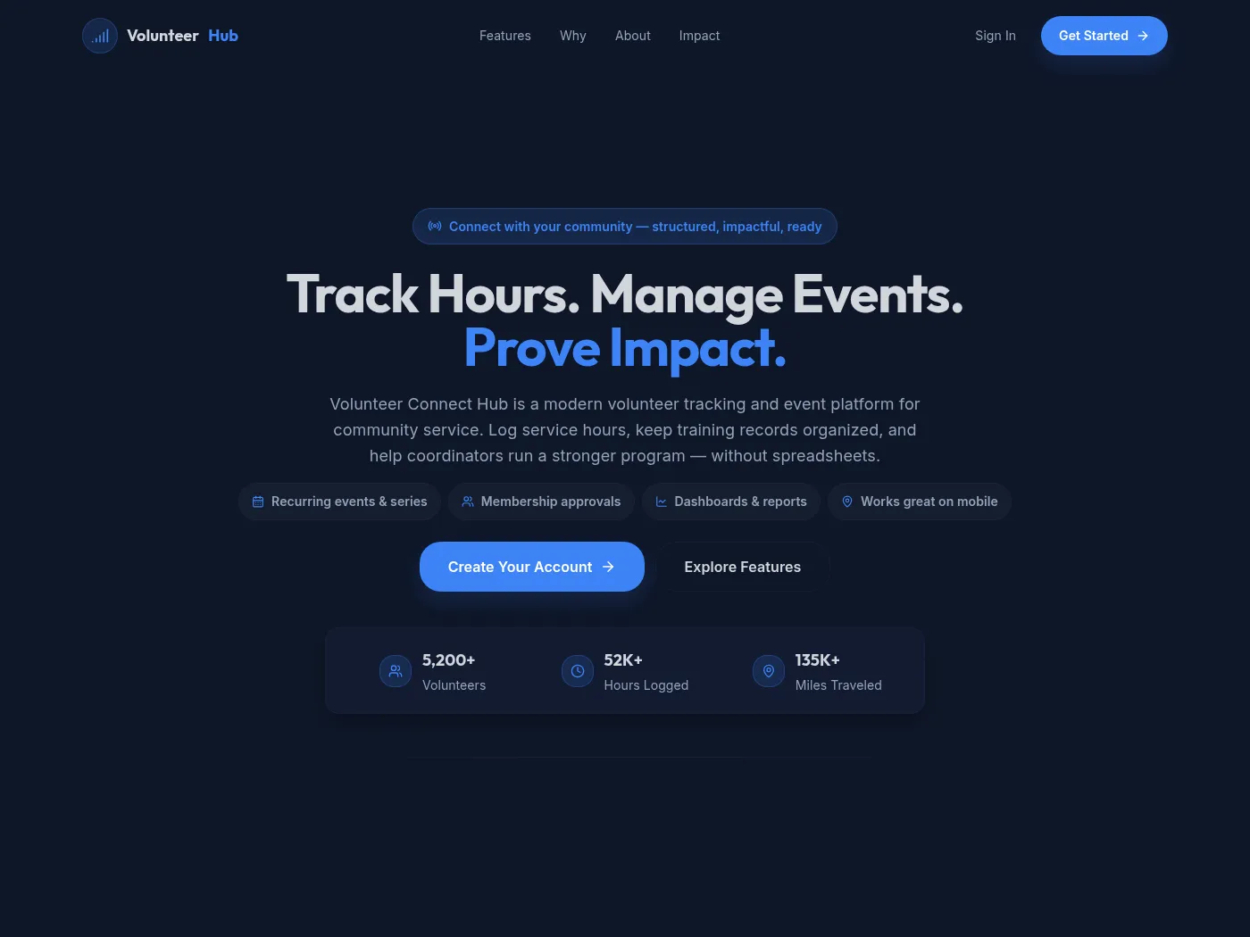 Volunteer Connect Hub