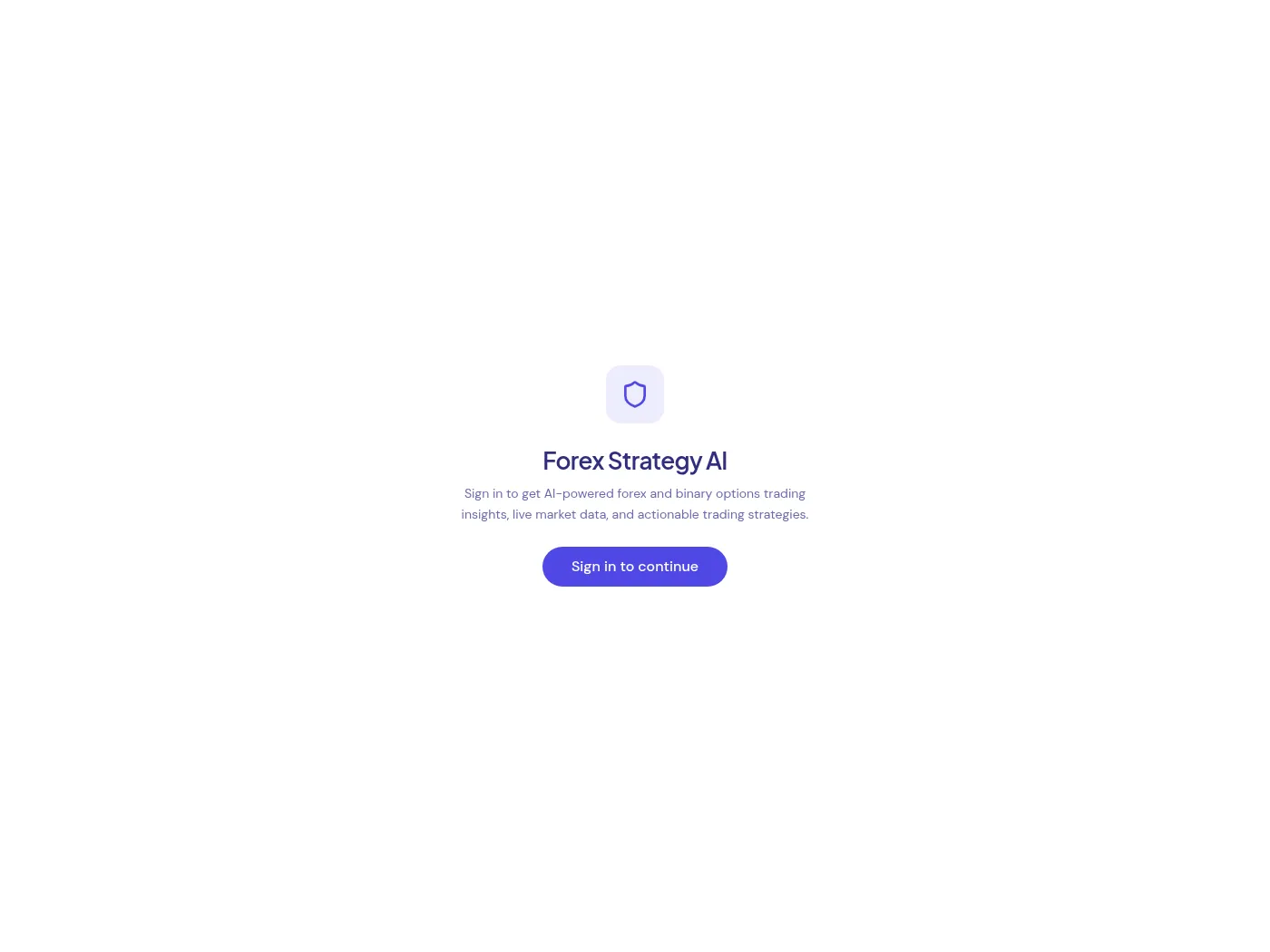 Forex Strategy AI