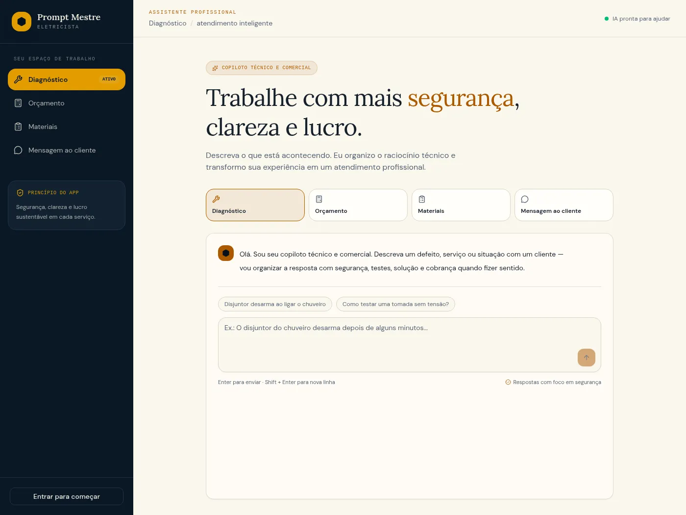 Prompt Mestre Eletricista