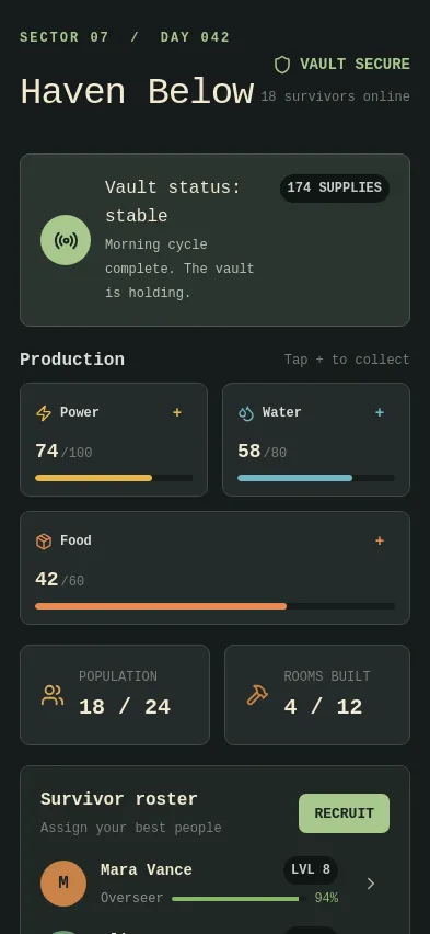Shelter Survival Game