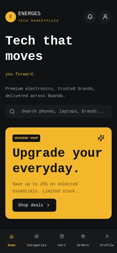 ENERGES Electronics Marketplace