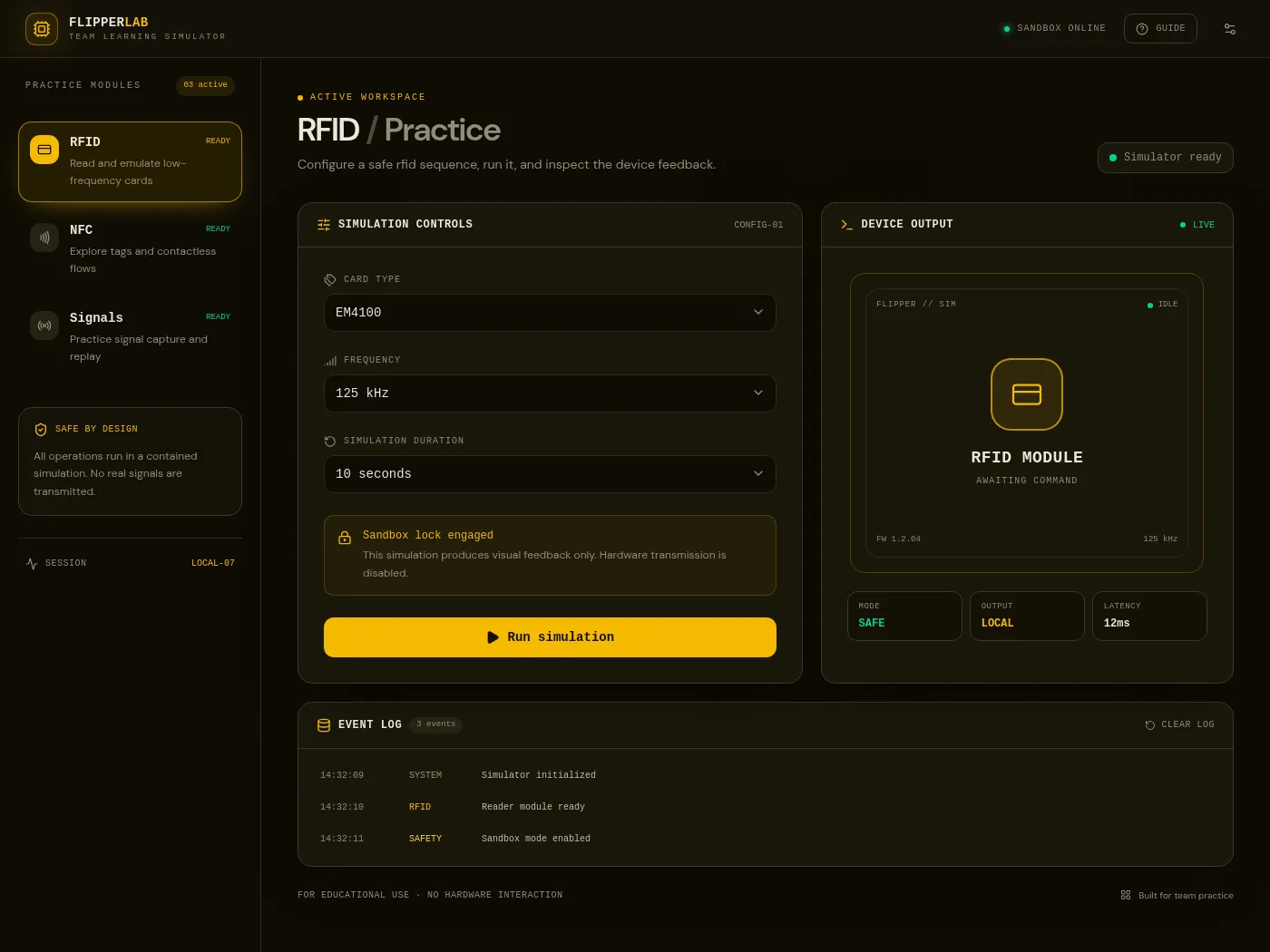 Flipper Zero WebSim