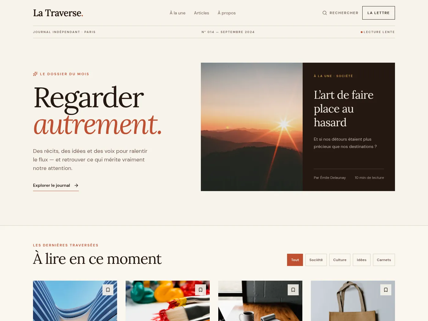 Simple French Blog