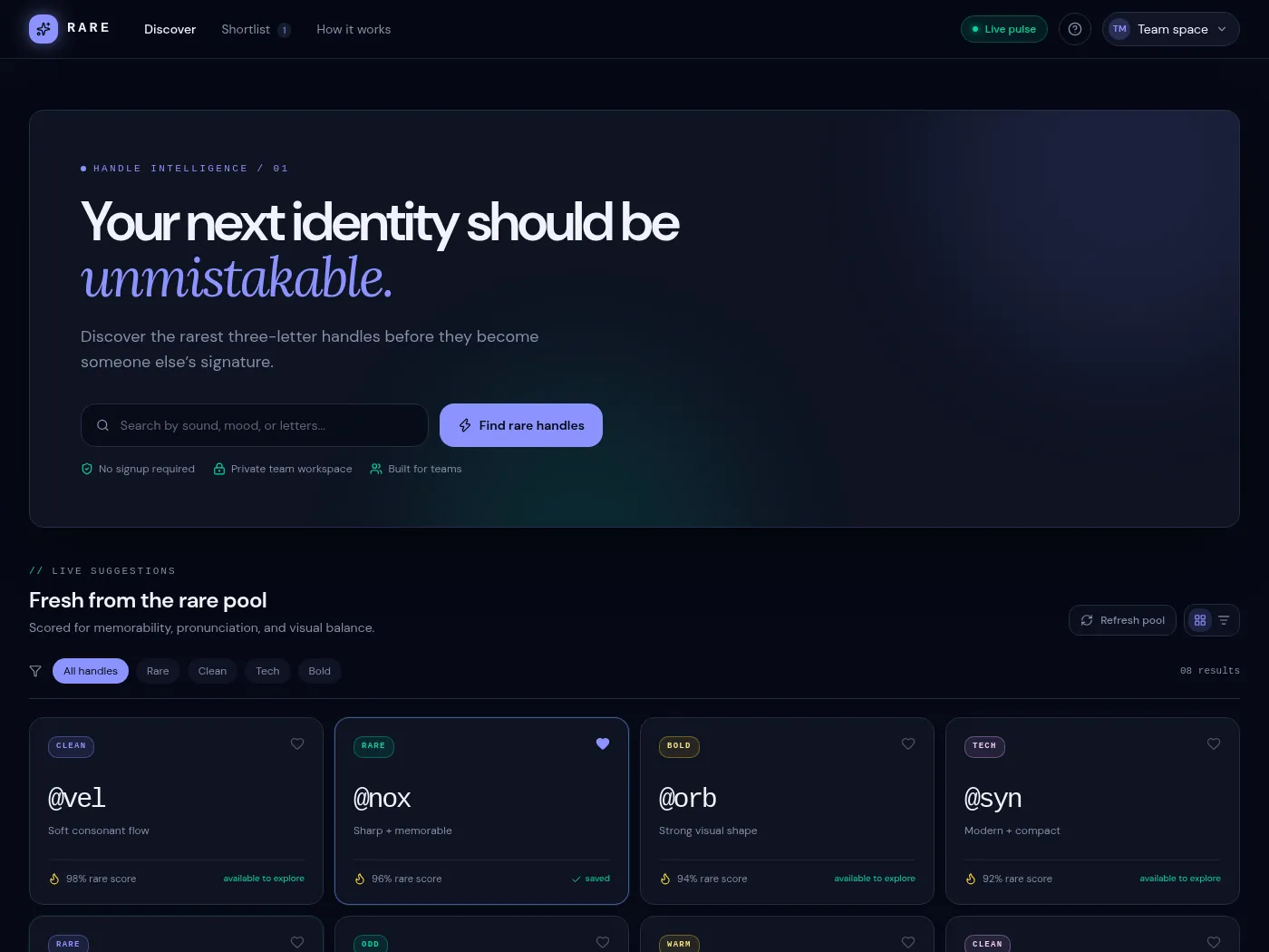 Rare Discord Handle Finder