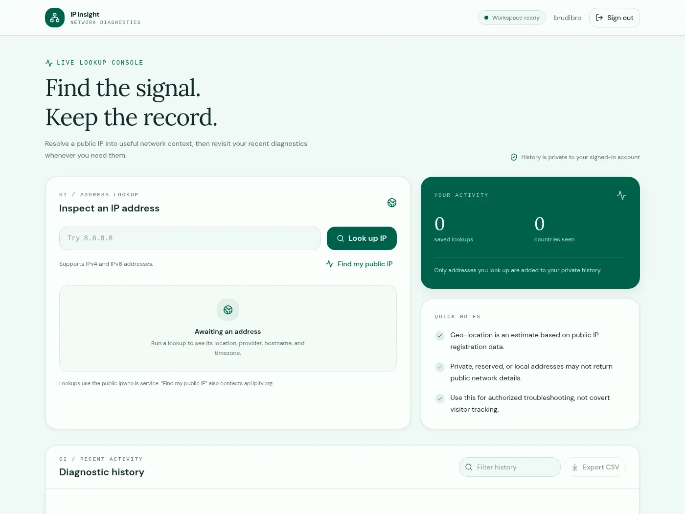 IP Insight Tool