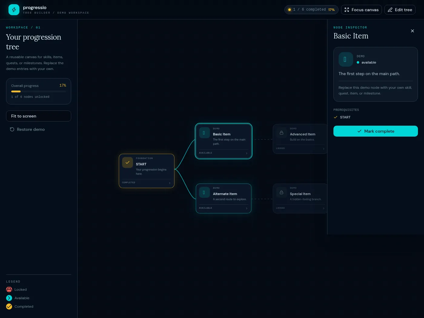 Progression Tree Builder