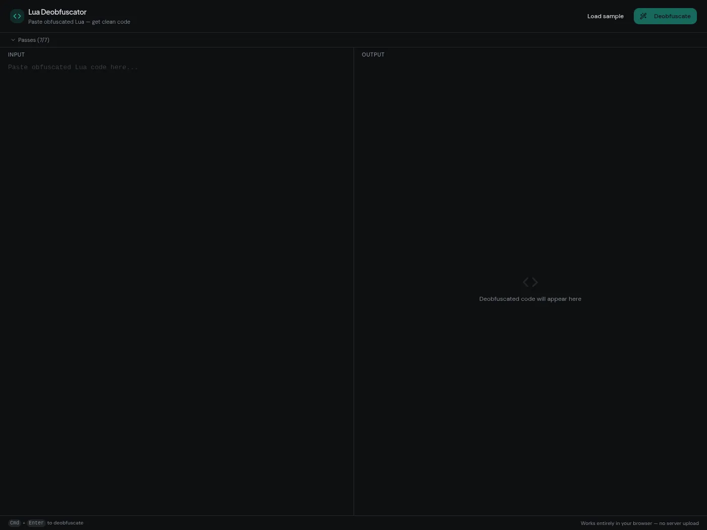 Lua Deobfuscator Web