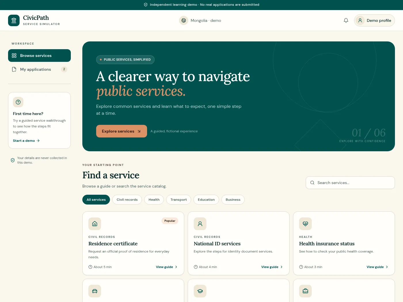 E-Gov Sim Platform