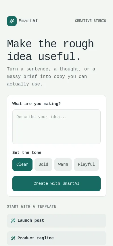 SmartAI Mobile App
