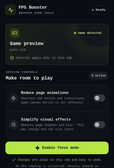 FPS Booster Extension