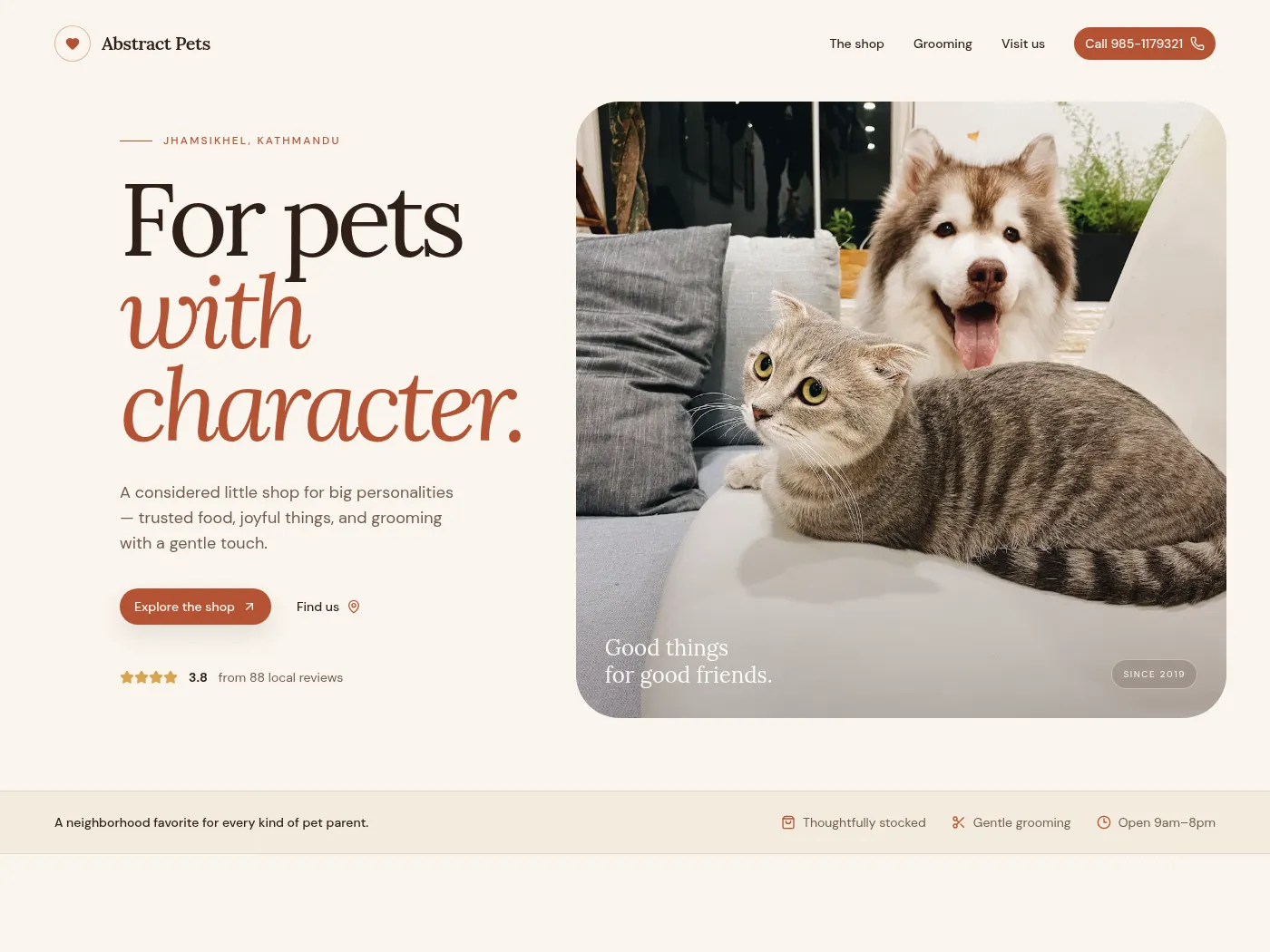 Abstract Pets Store