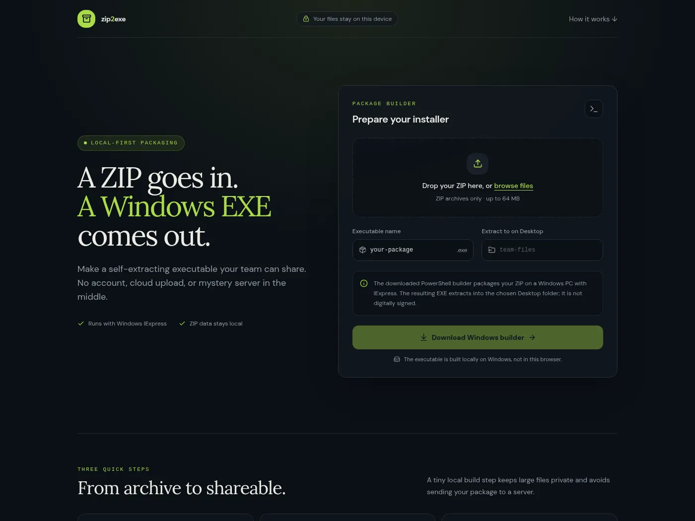 ZIP2EXE Converter