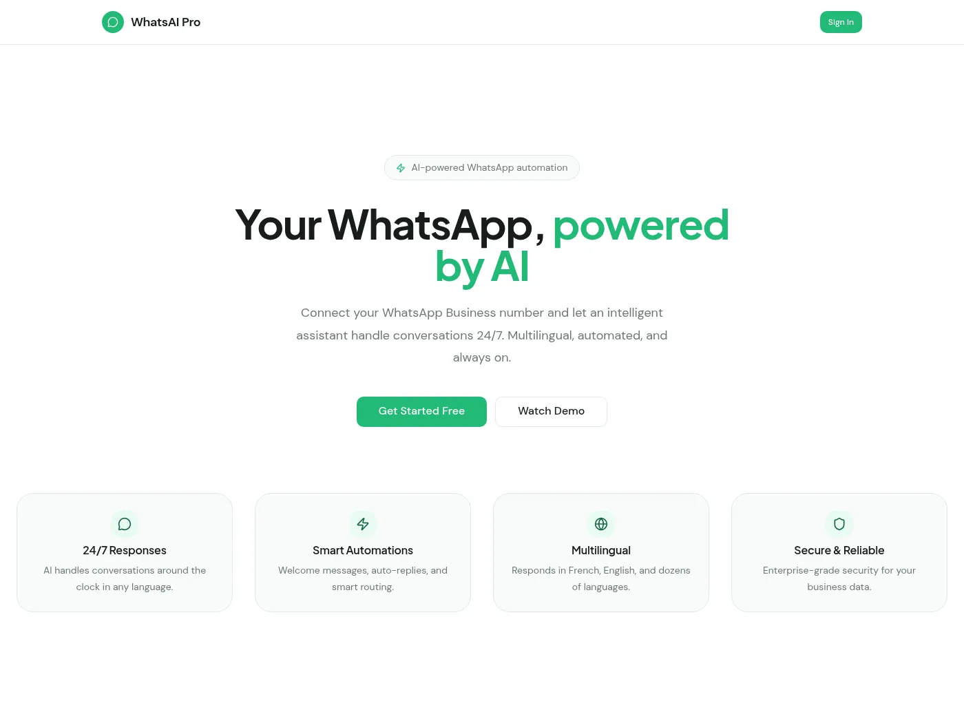 WhatsAI Pro Platform