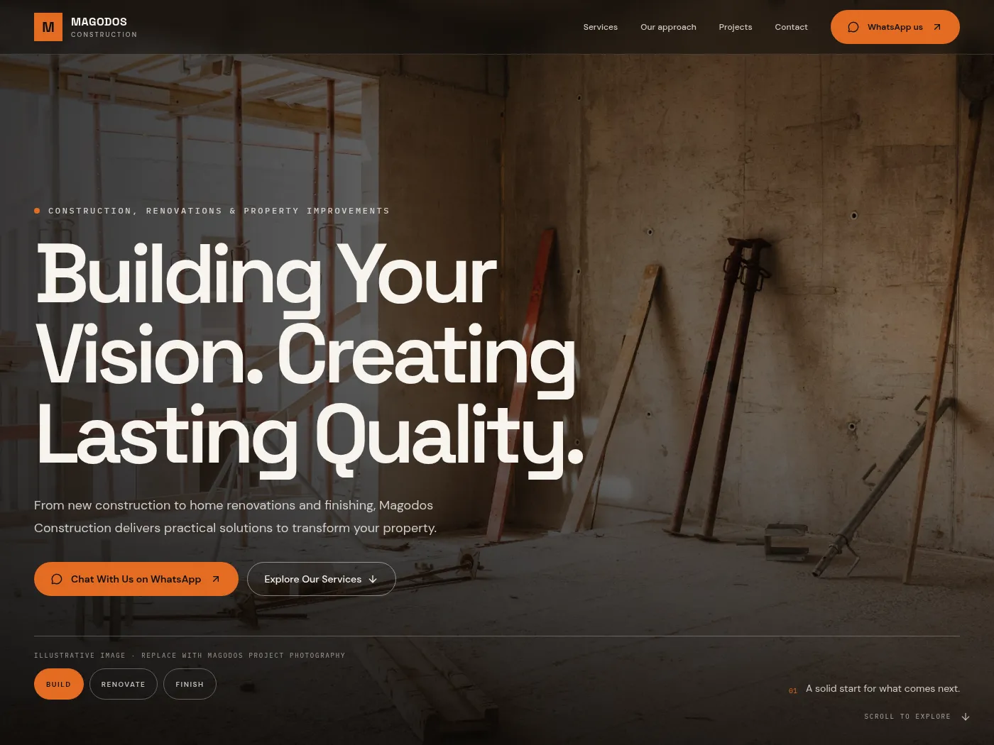 Magodos Construction Website