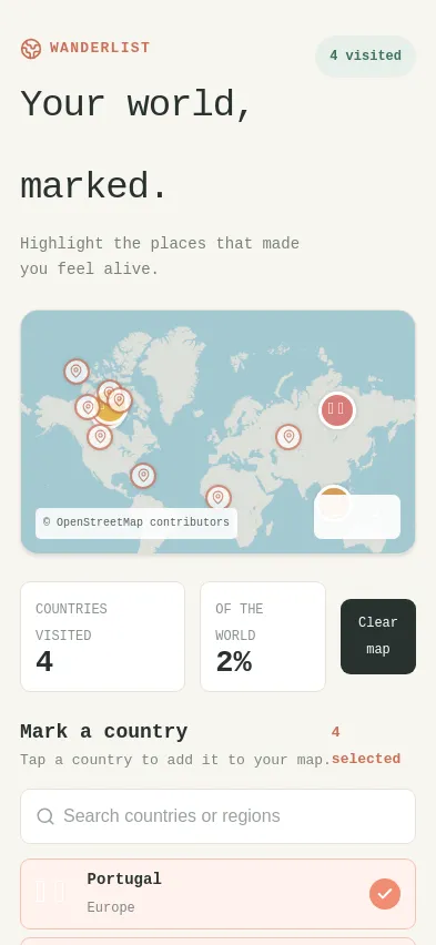 Travel Map Highlighter