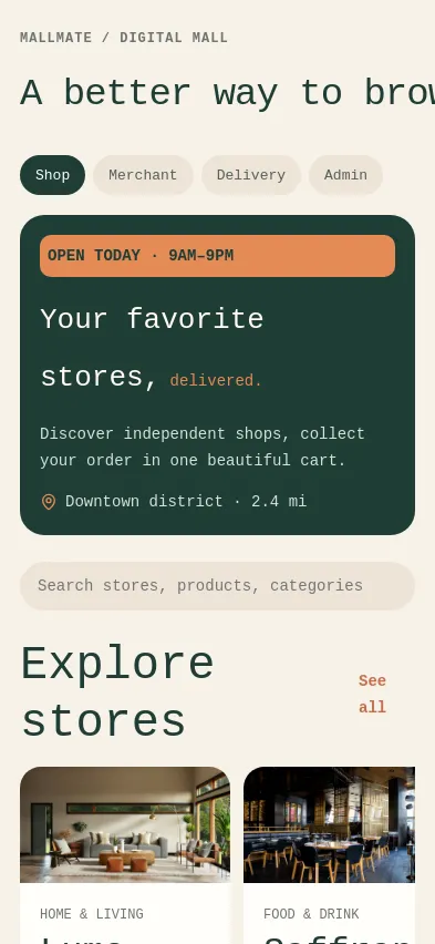MallMate Digital Mall