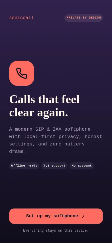 SonicCall Softphone